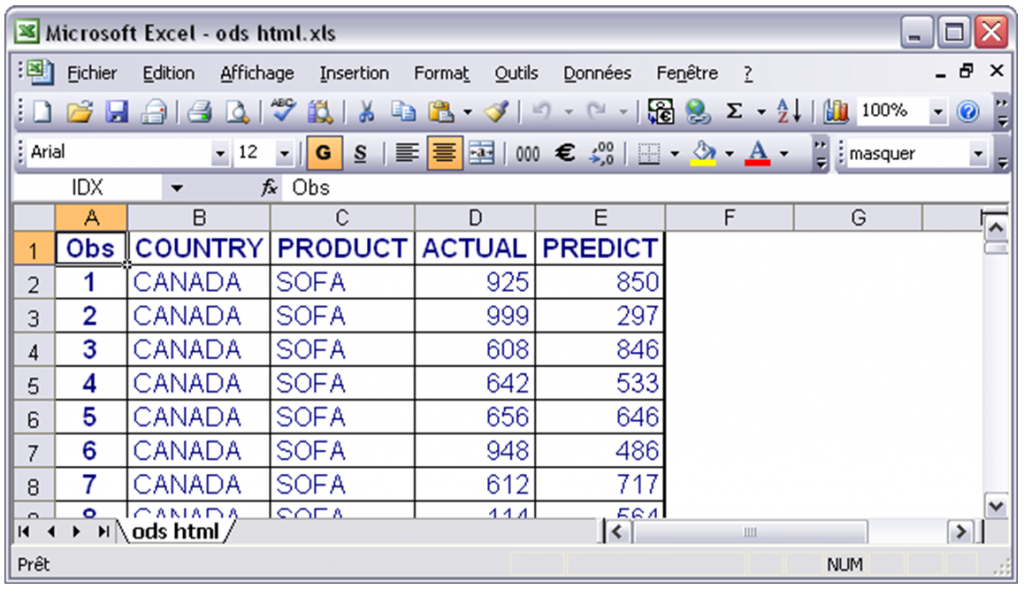 L'export de SAS vers Excel expliqué à ma fille - OD-Datamining
